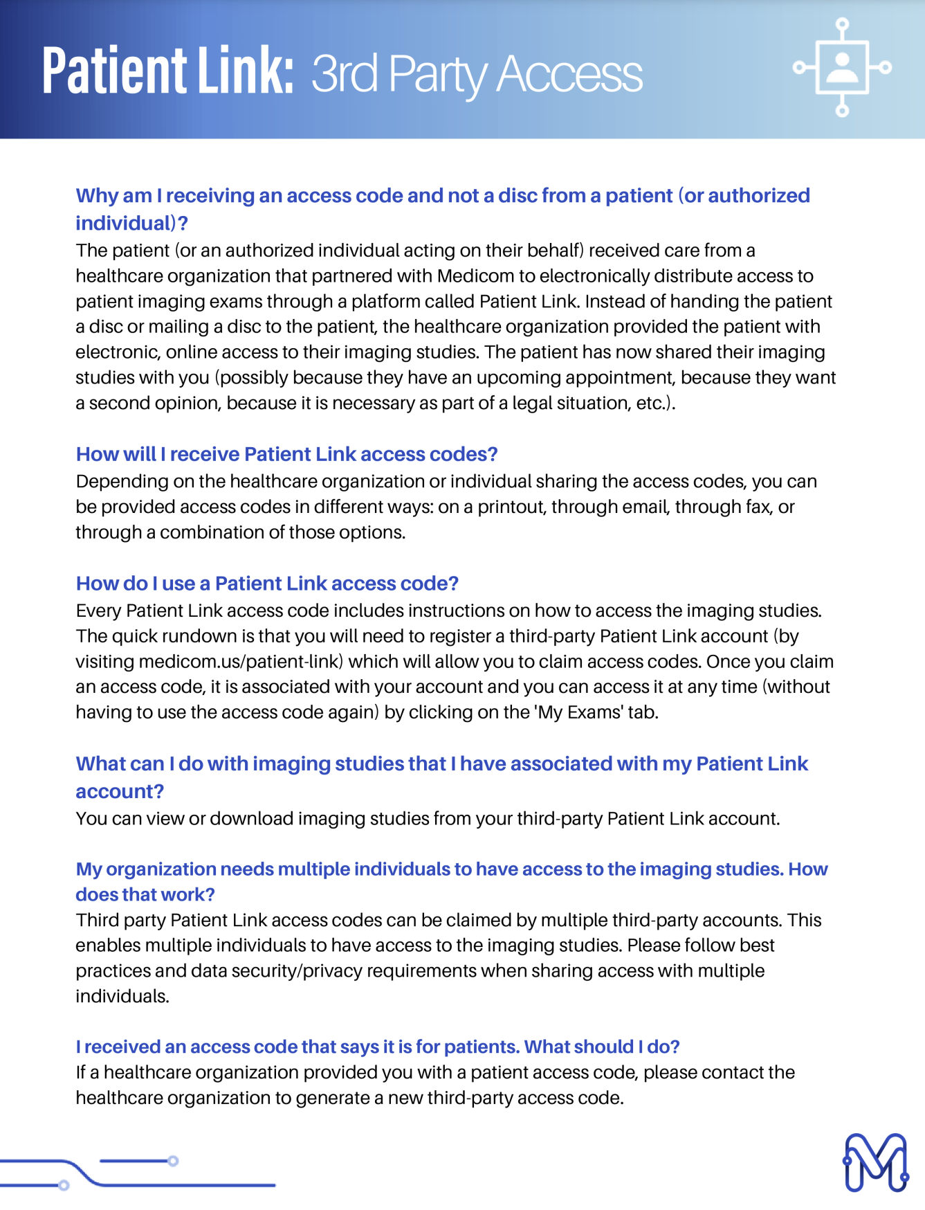 Patient Link: 3rd Party Access