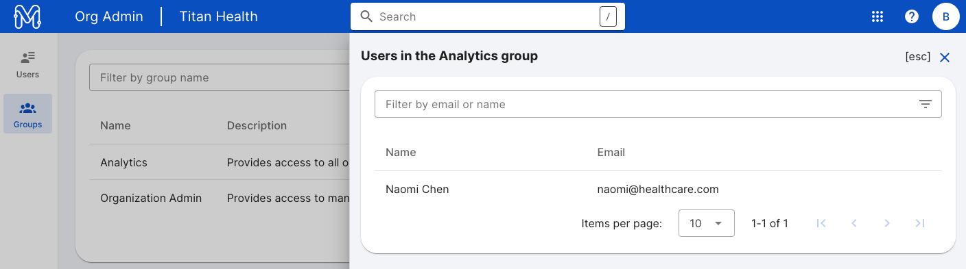 Medicom New Portal: Org Admin App