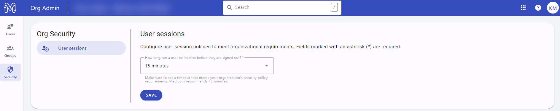 Medicom New Portal: Org Admin App