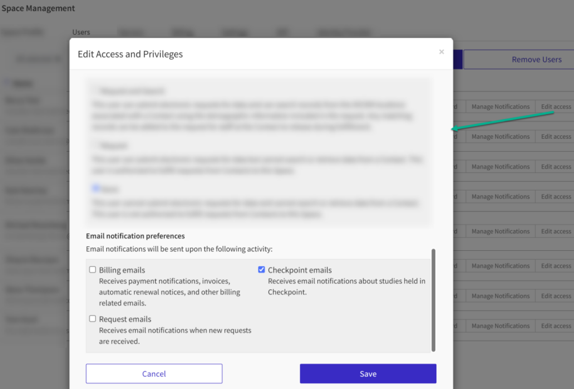 Managing Notification Preferences