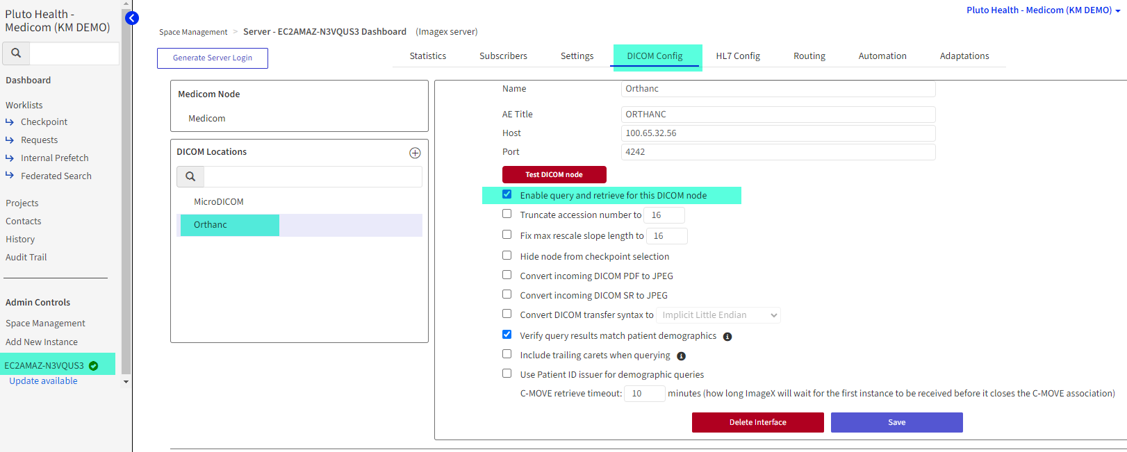 Configure a space to allow event-driven searches