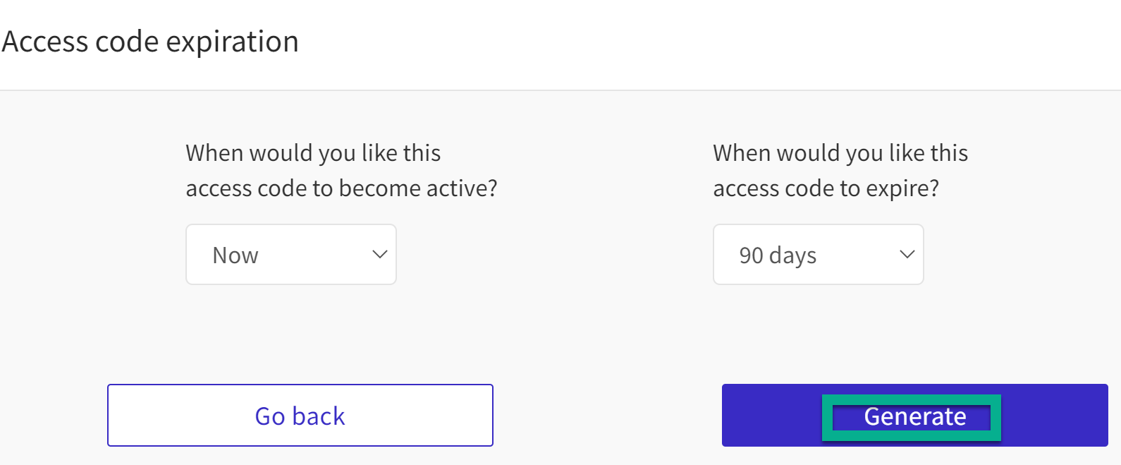Patient Link: How to Generate an Access Code for a Patient