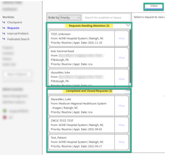 Managing Electronic Requests